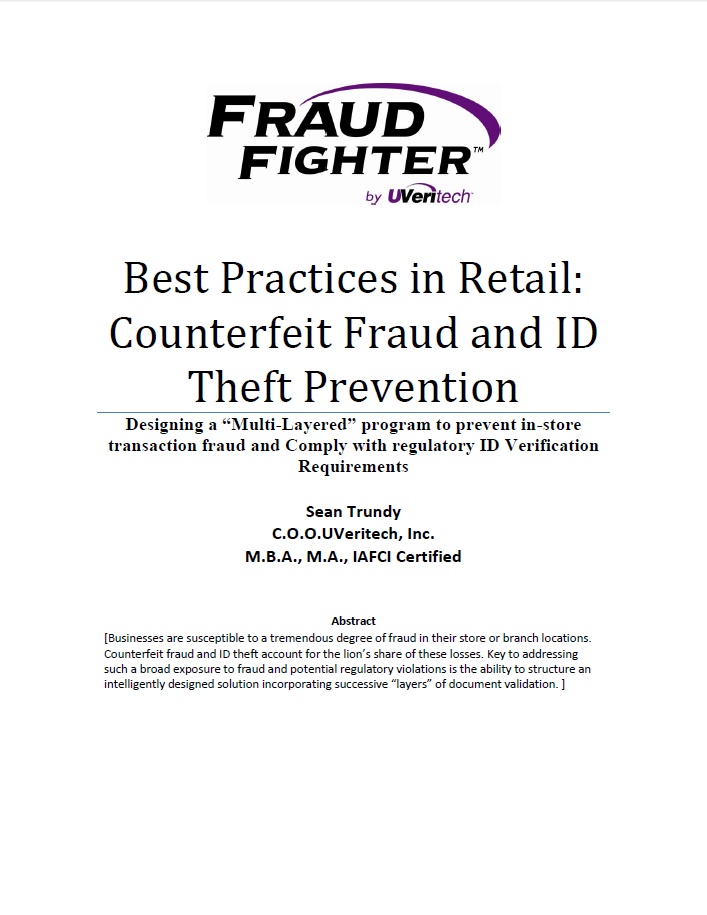 Counterfeit Detectors - Identity Verification - Fraud Fighter